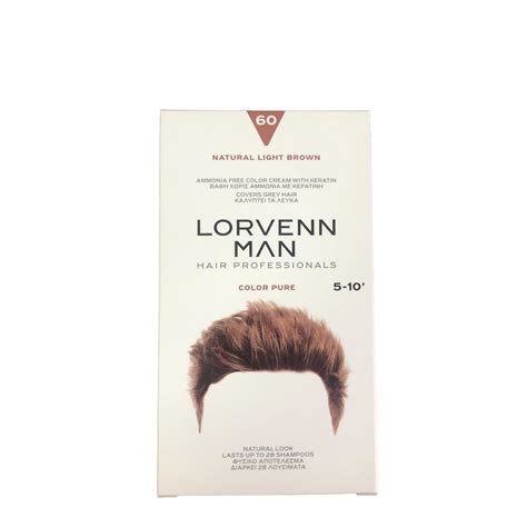 Vopsea De Par Pentru Barbati Lorven Color Pure 60 Natural Light Brown