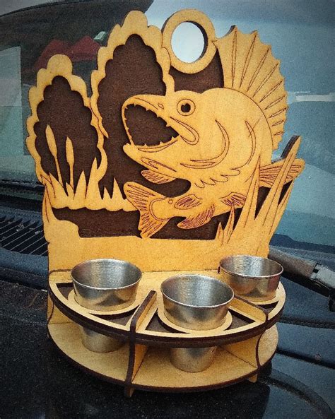 Подставка под рюмки для рыбка "На Троих" | Fish shapes, Laser cutting ...