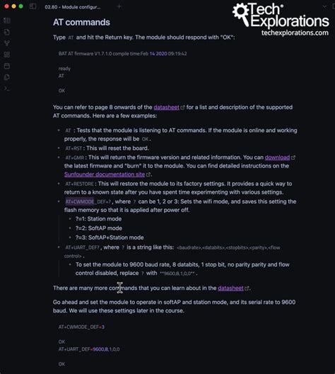 Esp 01s Wifi Module Configuration At Commands