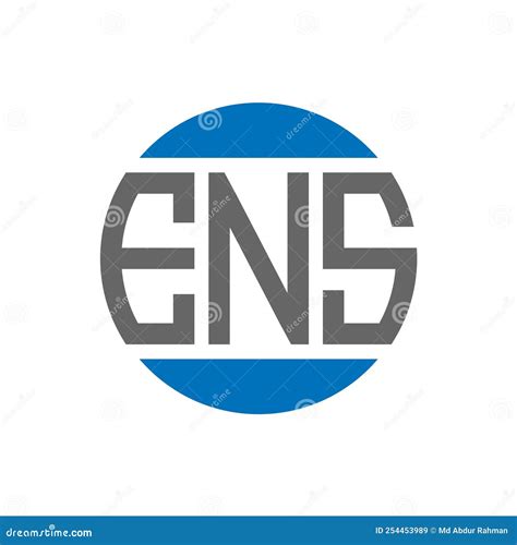 Ens Letter Logo Design On White Background Ens Creative Initials