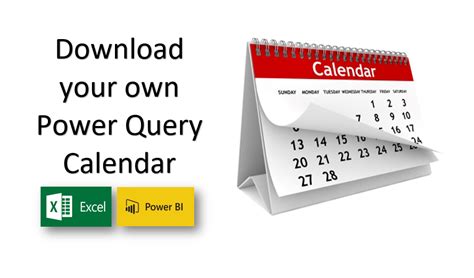 Download Your Own Power Query Calendar Access Analytic