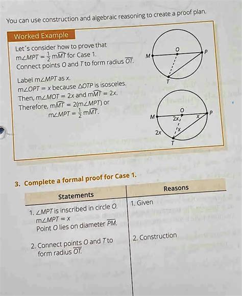 You Can Use Construction And Algebraic Reasoning To Create A Proof Plan Worked Example Lets