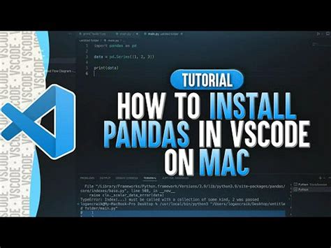 How To Install Pandas In Visual Studio Code Mac