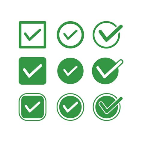 Premium Vector Right Check Mark Cross Symbol Design
