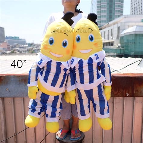 ตุ๊กตา Bananas In Pyjamas กล้วยหอมจอมซน B1 บี1 And B2 บี2 ท่ายืน 40นิ้ว Shopee Thailand