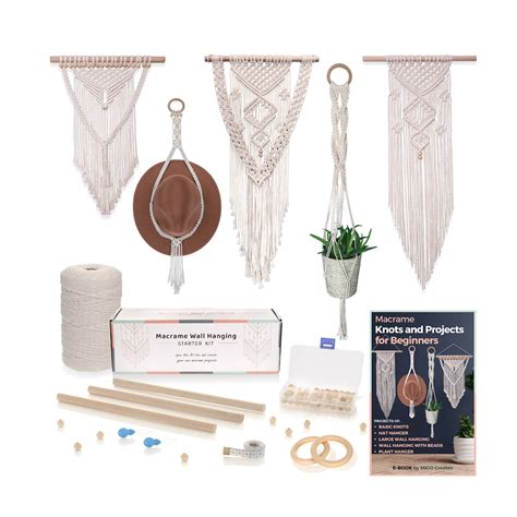 Diy Macrame Kit For Adults Beginners 2 Wall Macrame 1 Macrame Plant
