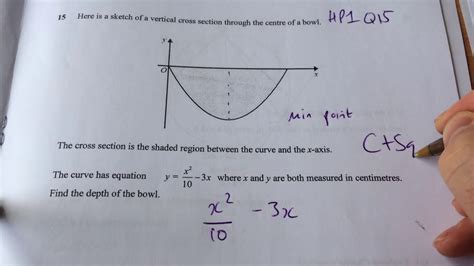 Maths Gcse Higher Paper 1 Q15 Completing The Square Youtube
