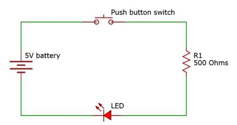 Push Button Circuit Wiring Diagram For Push Button Switch