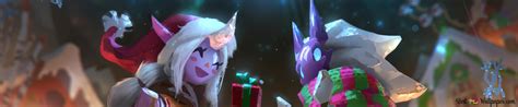 Christmas Soraka With Kindred League Of Legends Lol 4k Wallpaper