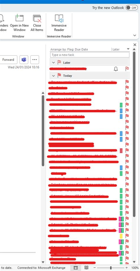 Task Flagged Items List In New Outlook R Office365