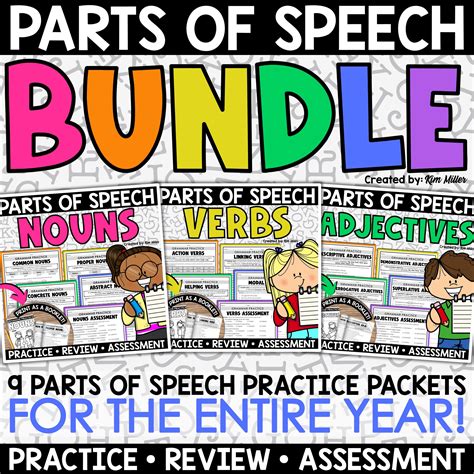 Grammar Worksheets Practice Parts Of Speech Review Activities