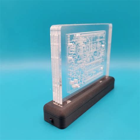 arduino acrylic led illuminated art piece with patterns plexiglass