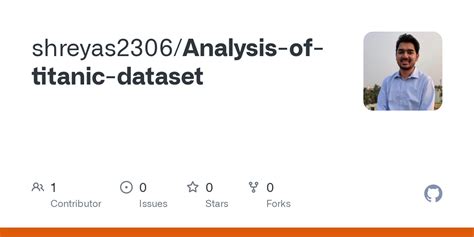 GitHub Shreyas Analysis Of Titanic Dataset