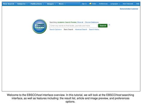 Introduction to EBSCOhost - ppt download