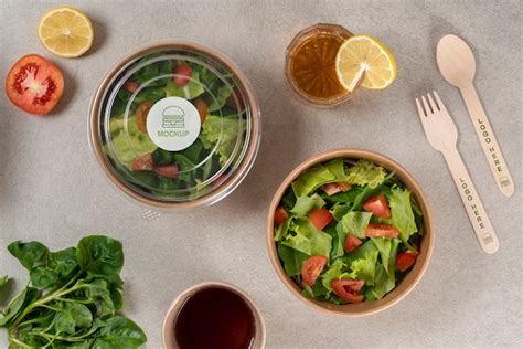 Premium Psd Eco Friendly Fast Food Packaging Mock Up