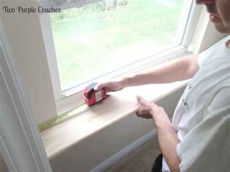 How To Replace An Interior Window Sill Two Purple Couches Interior Window Sill Kitchen
