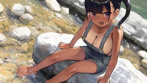 Naked Overalls Art Danbooru