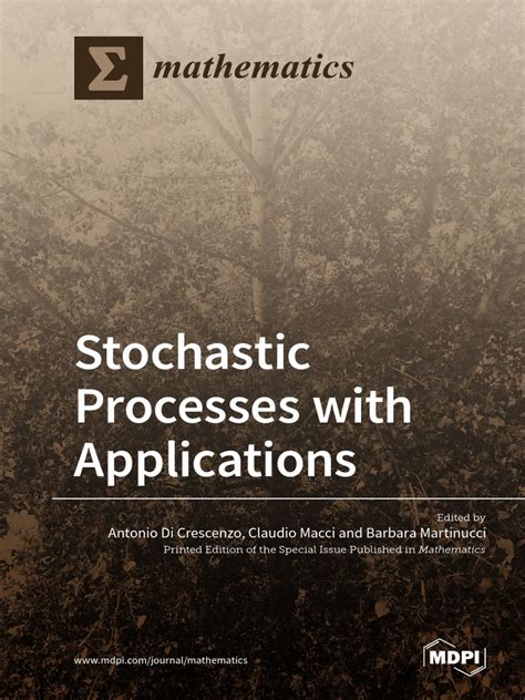 Stochastic Processes With Applications Pdf