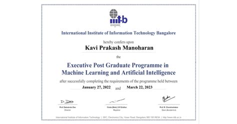 kavi prakash manoharan on linkedin executive post graduate programme