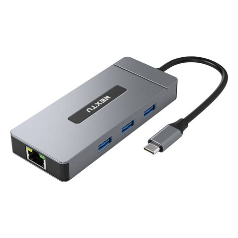 이지넷유비쿼터스 Nextu 유이반 7in1 4k60hz 듀얼 Hdmi Usb C타입 멀티허브 2371tch Dual멀티허브컨버터7포트pc연결 단자type C케이블