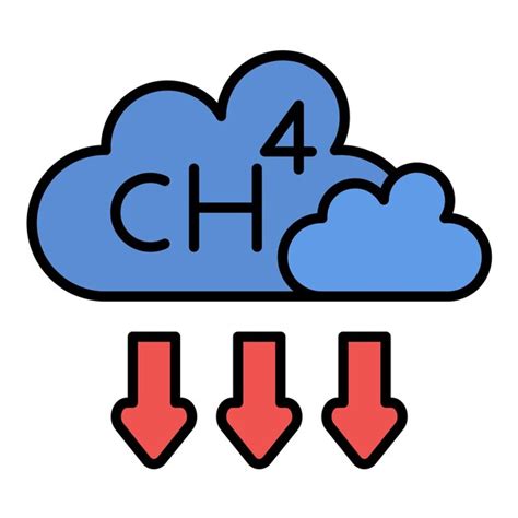 Premium Vector Methane Flat Illustration
