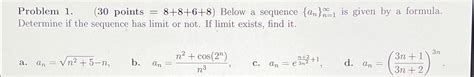 Solved Problem Points Below A Sequence Chegg Com