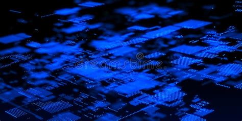 Abstract Digital Binary Code Flowing On Dark Background Network