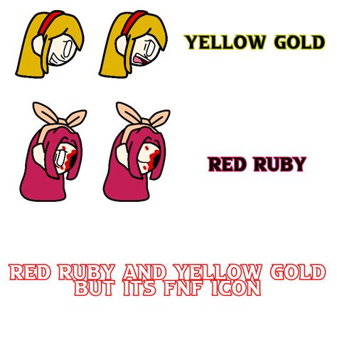 Red Ruby And Yellow Gold But Its Fnf Icon By 1308frank On Deviantart