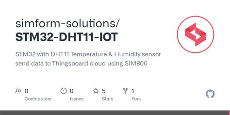 GitHub Simform Solutions STM DHT IOT STM With DHT Temperature Humidity Sensor Send