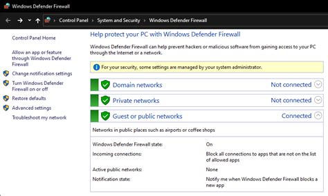 Windows Defender Firewall Connected To Public Instead Of Domain