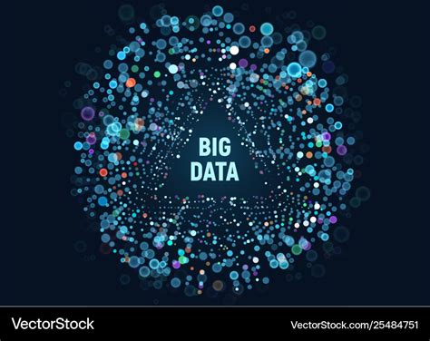 Big Data Visualization Royalty Free Vector Image