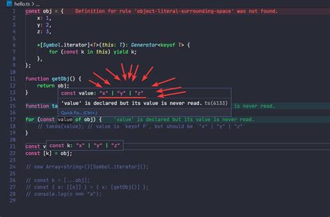 Implicit Symboliterator Call In Forof Loops Spread Destructuring Doesnt Infer `this
