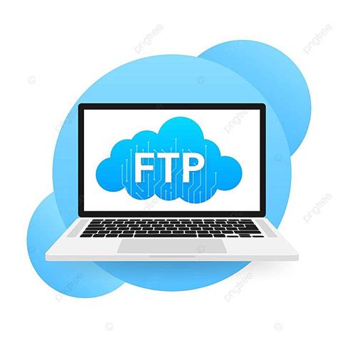 Vector Illustration Of A Technology Concept Featuring An Ftp Vector Illustration Of A Technology Concept Featuring An Ftp