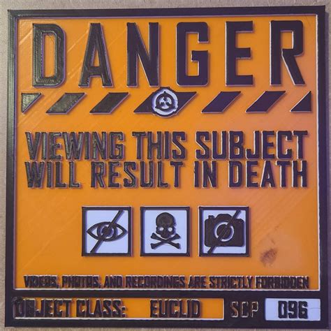 SCP Danger Sign Etsy