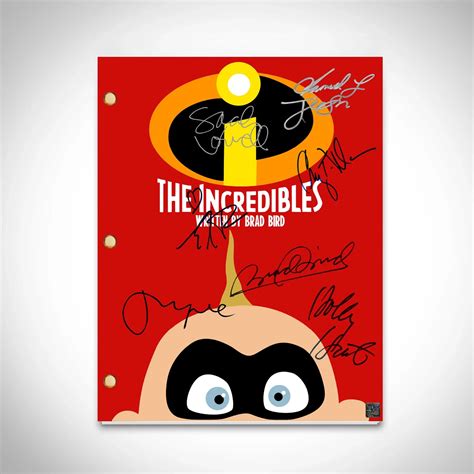 The Incredibles Script Limited Signature Edition Rare T