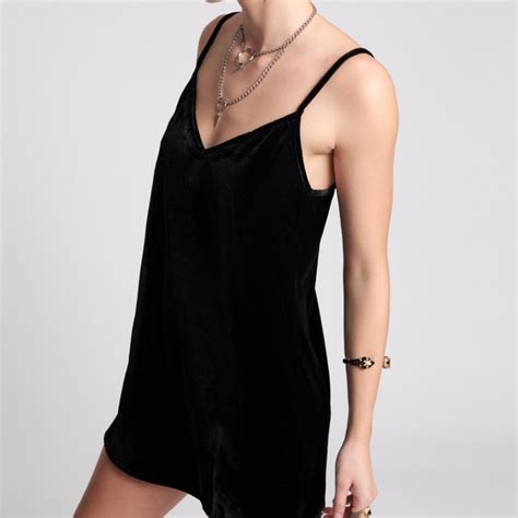 One Teaspoon Velvet Lover Mini Slip Dress •tag Says Depop