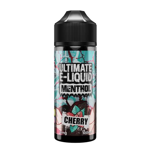 Cherry Ultimate E Liquid Menthol Hillsborough Vape Lounge