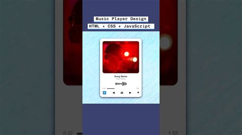 🎵mind Blowing Animated Music Player Using Html Css And Javascript😍 Shorts Coding Htmlcss