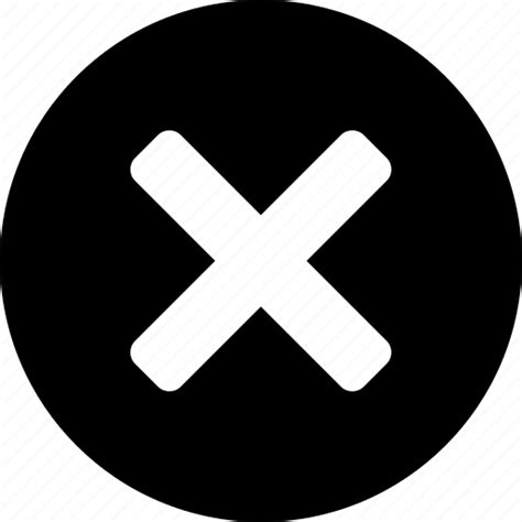acknowledge close delete dismiss ignore remove icon download on