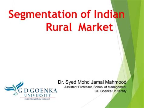 Segmentation Of Rural Marketing Ppt
