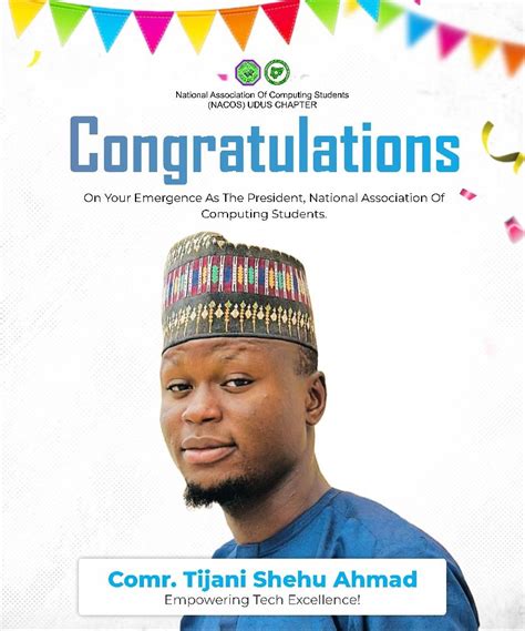 Tijani Shehu Ahmad On Linkedin I Am Honored To Congratulate Myself On