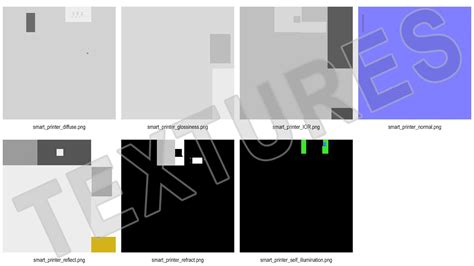 스마트 무선 다기능 잉크젯 포토 프린터 3d 모델 49 3ds Blend C4d Fbx Ma Obj Max Free3d