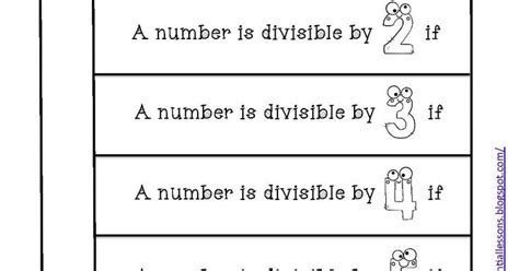 Learn Divisibility Rules With Interactive Notebook Pages