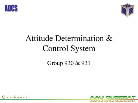 Ppt Attitude Determination And Control System Powerpoint Presentation