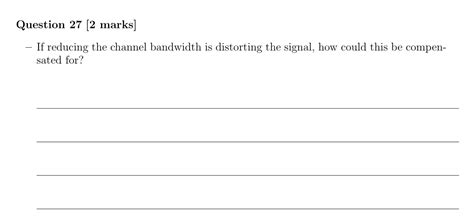 Solved 82 The Effects Of Bandwidth Limitation On A Digital