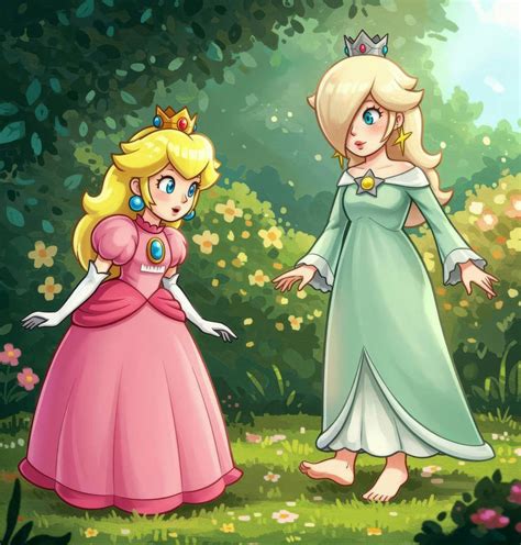 Peachalina ~ Peach Admiring Rosalinas Feet By Peaisyqueen On Deviantart