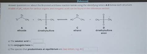 Solved Answer questions a-c about the Bronsted acid-base | Chegg.com