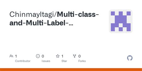 github chinmayitagi multi class and multi label classification using