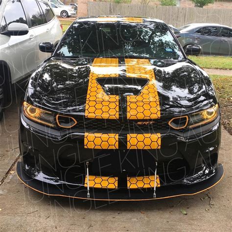 Honey Comb Racing Stripes Dodge Charger Vinyl Decal Kit Etsy