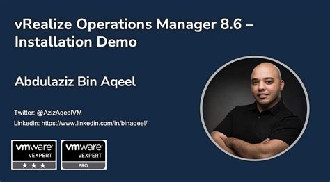 vmware vrealize operations manager 8 6 installation demo vmlibrary